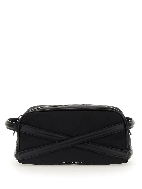 Alexander McQueen Beauty Case With Logo - Black
