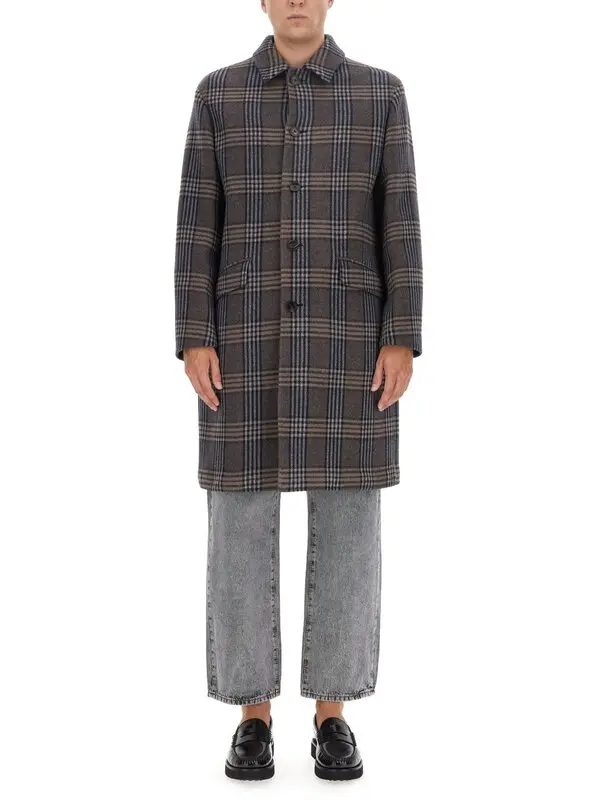 Etro Plaid Wool-blend Coat