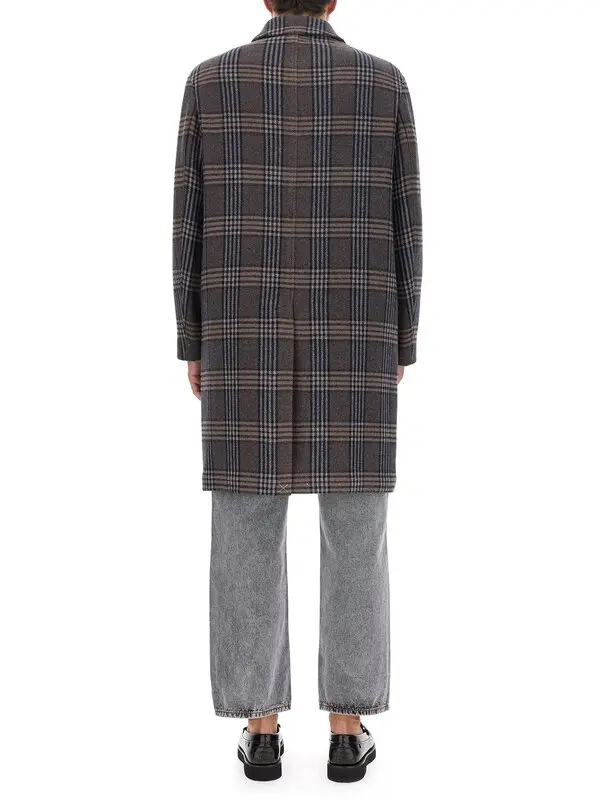 Etro Plaid Wool-blend Coat