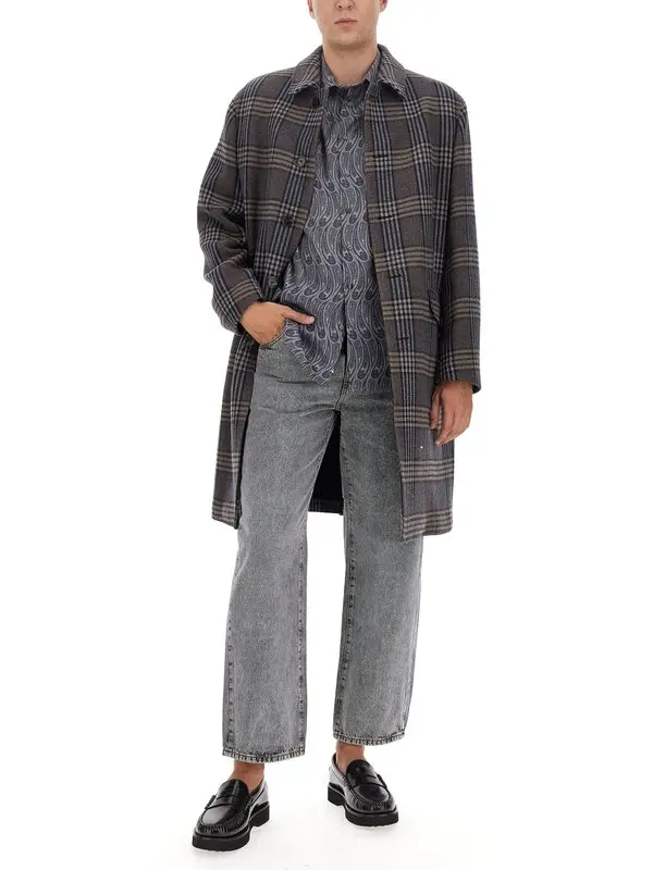 Etro Plaid Wool-blend Coat