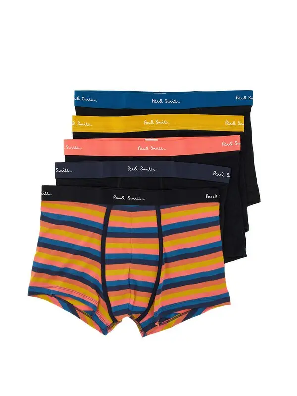 Paul Smith Pack Of Five Boxer Shorts - Black