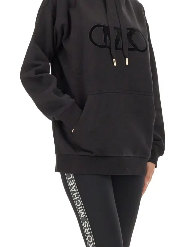 Michael Kors Flocked Logo Cotton Sweatshirt