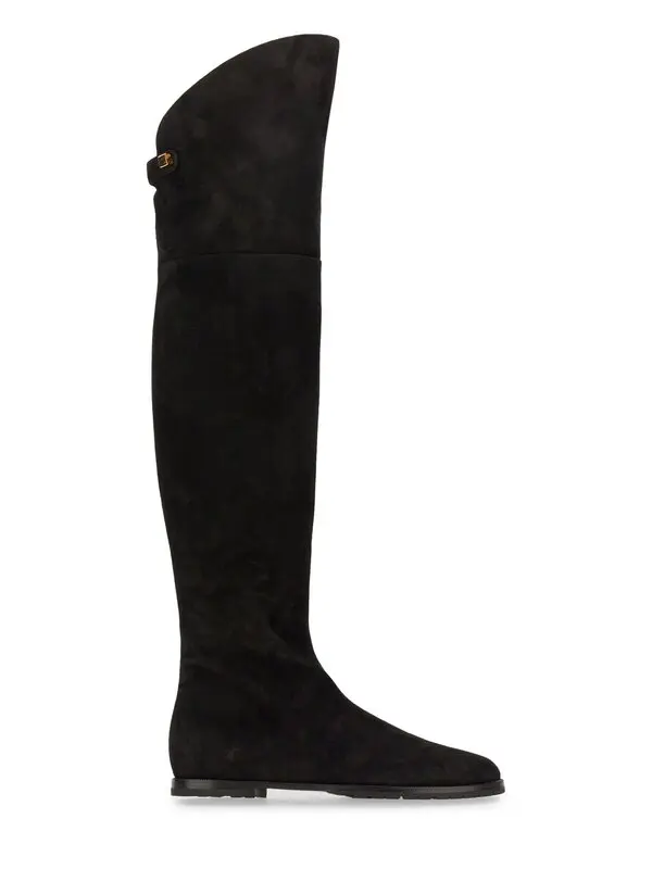 MAISON SKORPIOS Stefania Over-the-knee Boots - Black
