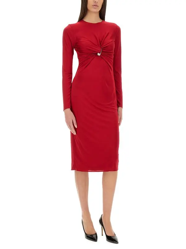 Versace Safety Pin Midi Dress
