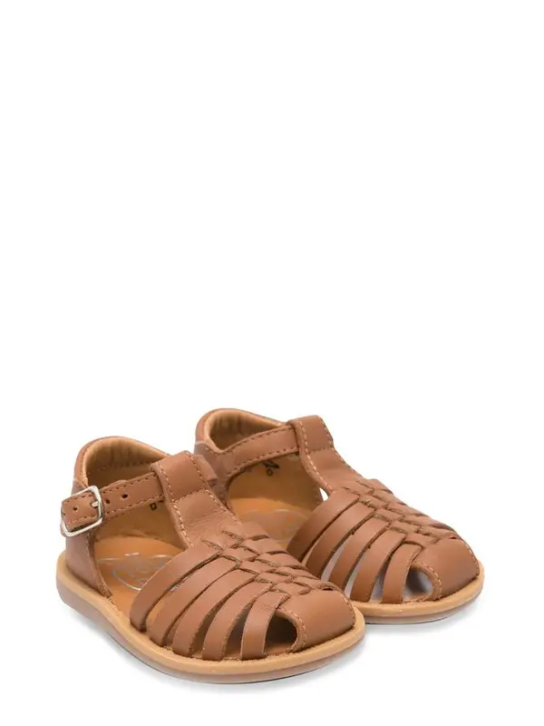 POM D'API Caged Sandals - Beige