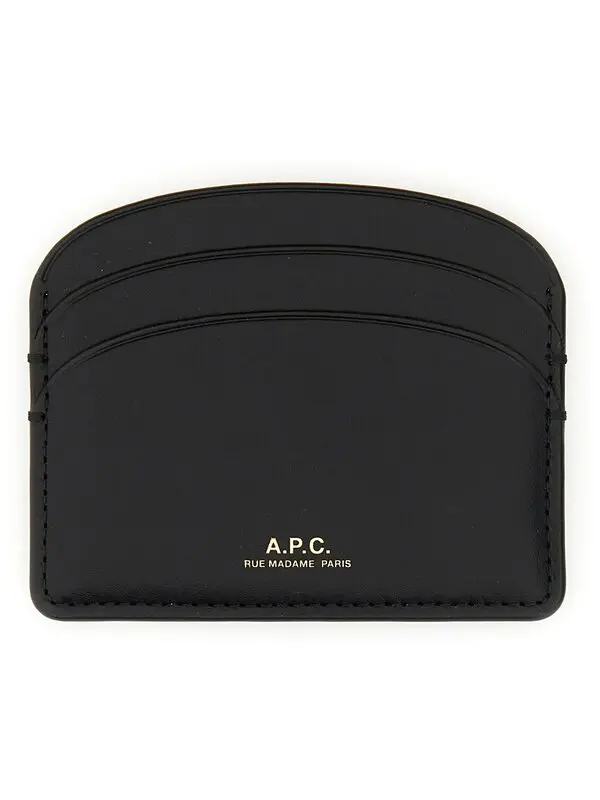 A.p.c. A. P.c. Demi Lune Card Holder - Black