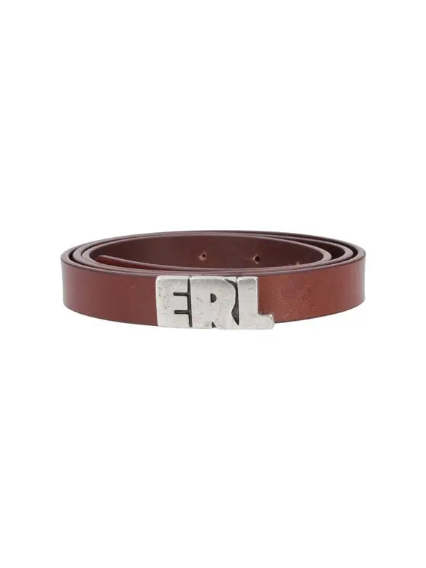 Balenciaga Logo Belt - Brown