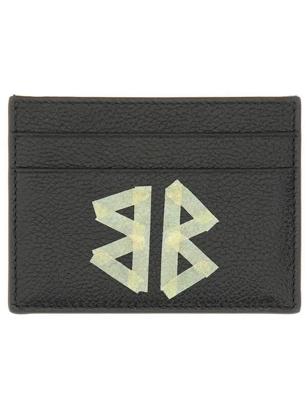 Balenciaga Leather Card Holder - Black