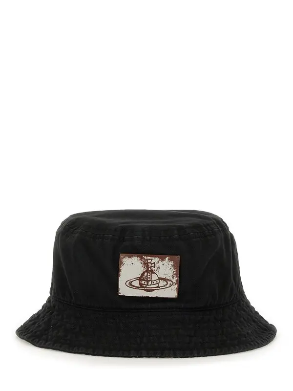 VIVIENNE WESTWOOD Bucket Hat With Logo - Black