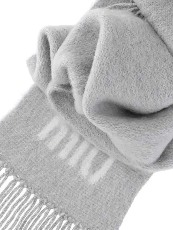 AND WANDER Logo Scarf - Gray