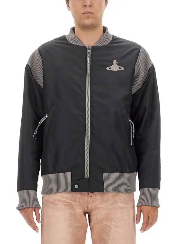 VIVIENNE WESTWOOD Bomber Jacket With Logo