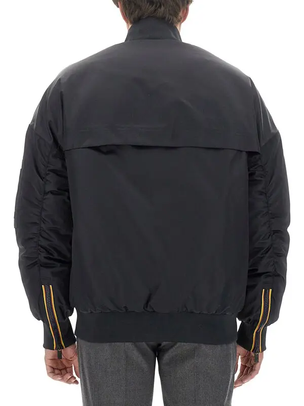 K-WAY Oversized Bomber Jacket - Black