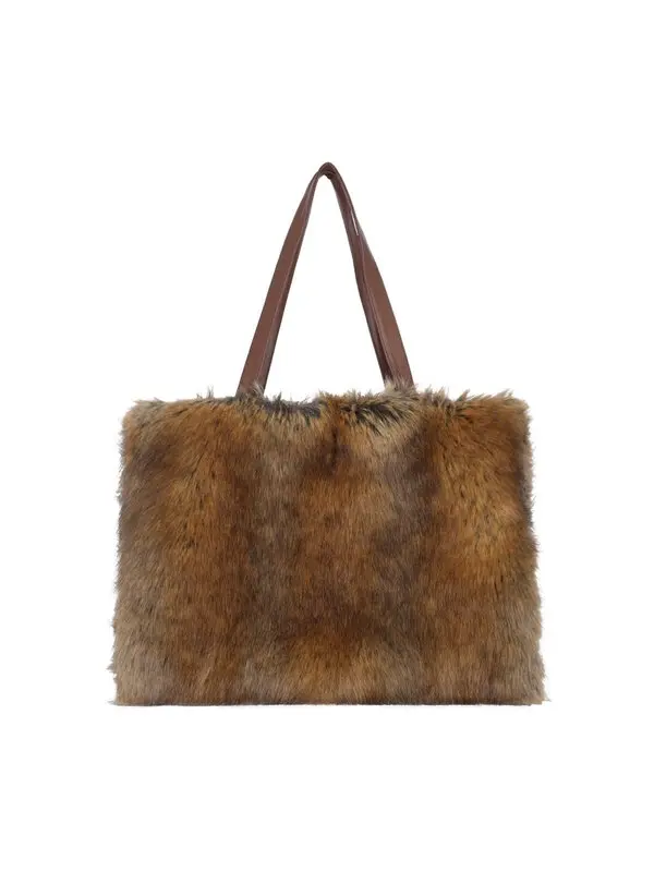 NICCOLO PASQUALETTI Faux Fur Tote Bag