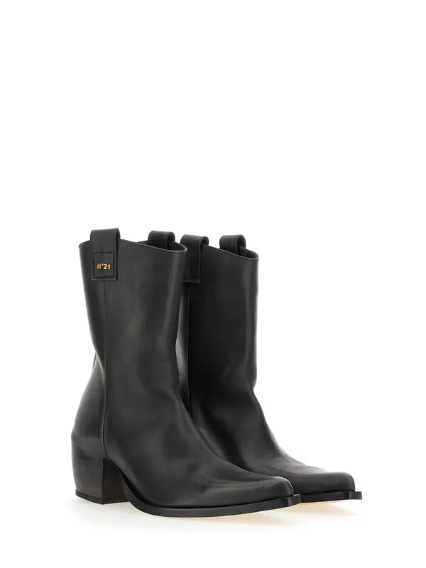 N°21 Leather Ankle Boots