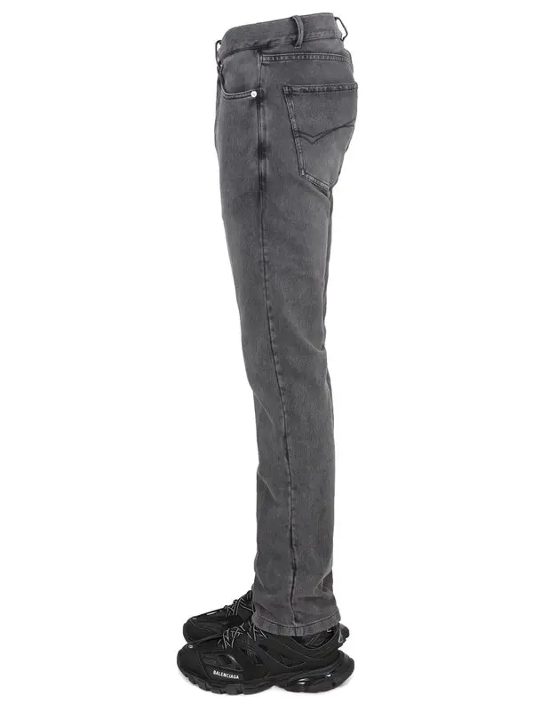 Balenciaga Straight Leg Jeans With Logo Patch