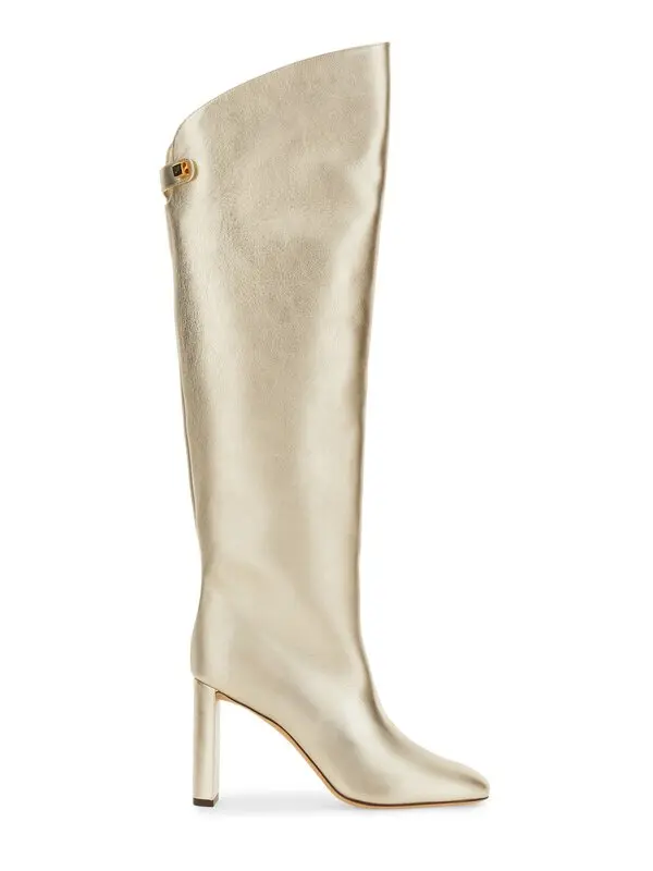 MAISON SKORPIOS Adriana Over-the-knee Boots - Beige