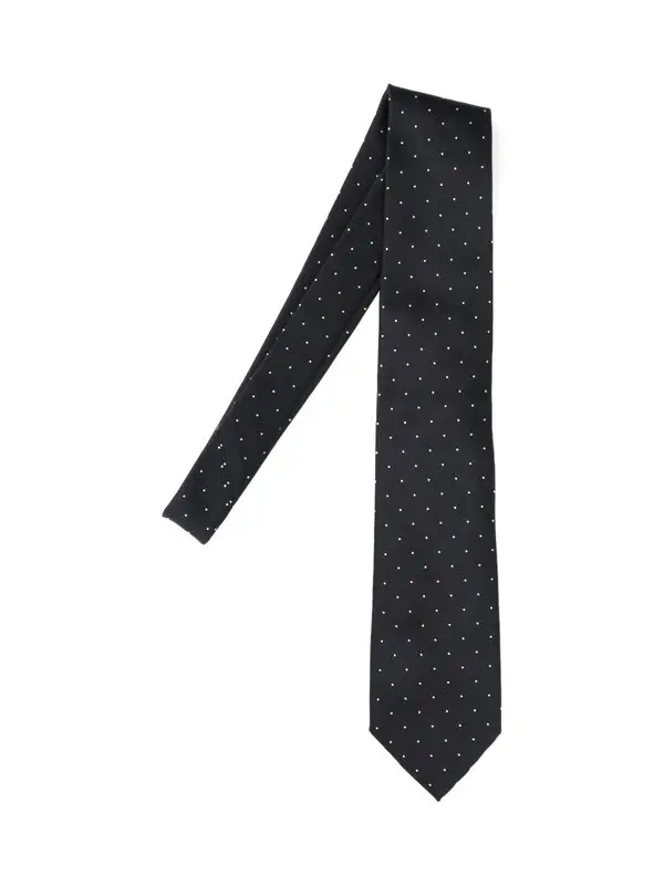 TOM FORD Polka Dot Neck Tie - Black