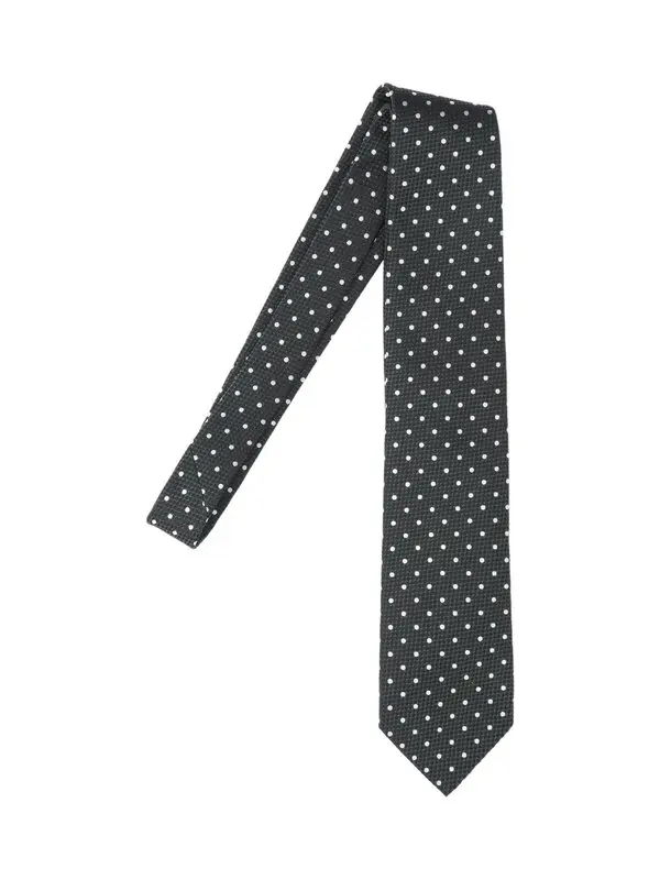TOM FORD Polka Dot Neck Tie - Green