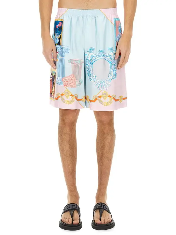 Versace Short In Silk - Multicolour