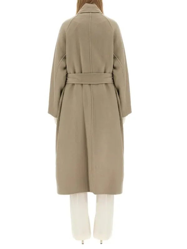Ami Belted Wool-cashmere Coat