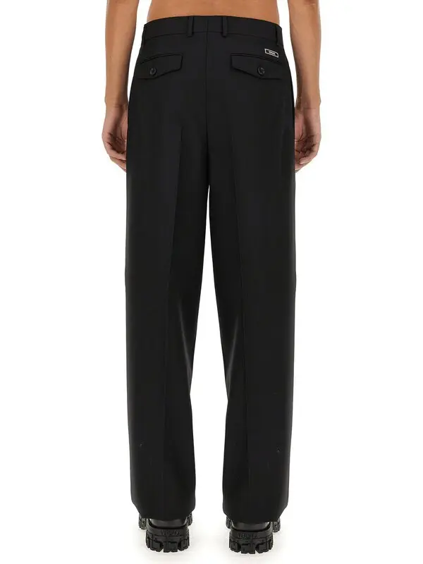 Versace Wide Leg Wool Pants