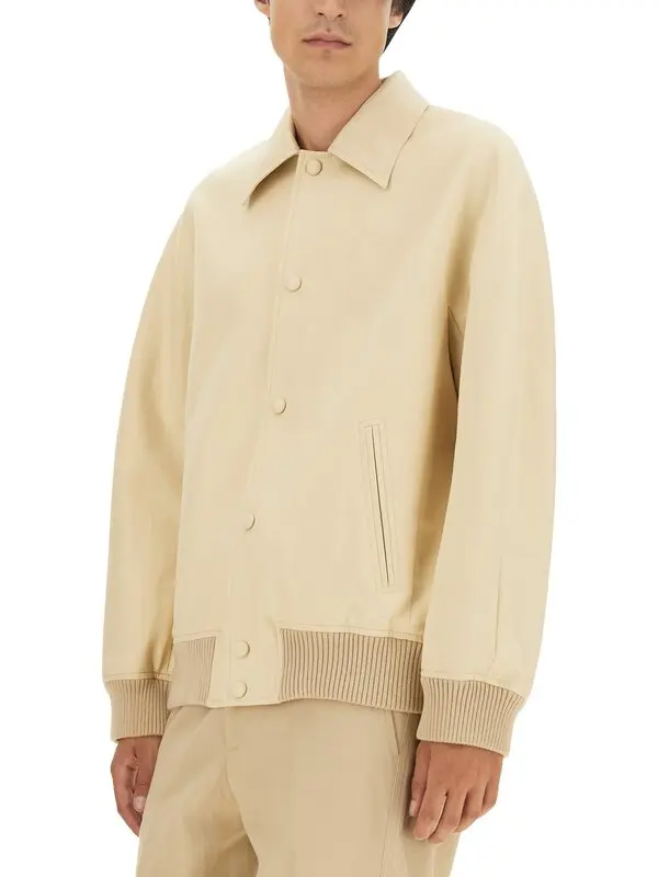 LANVIN Buttoned Oversize Jacket - Beige
