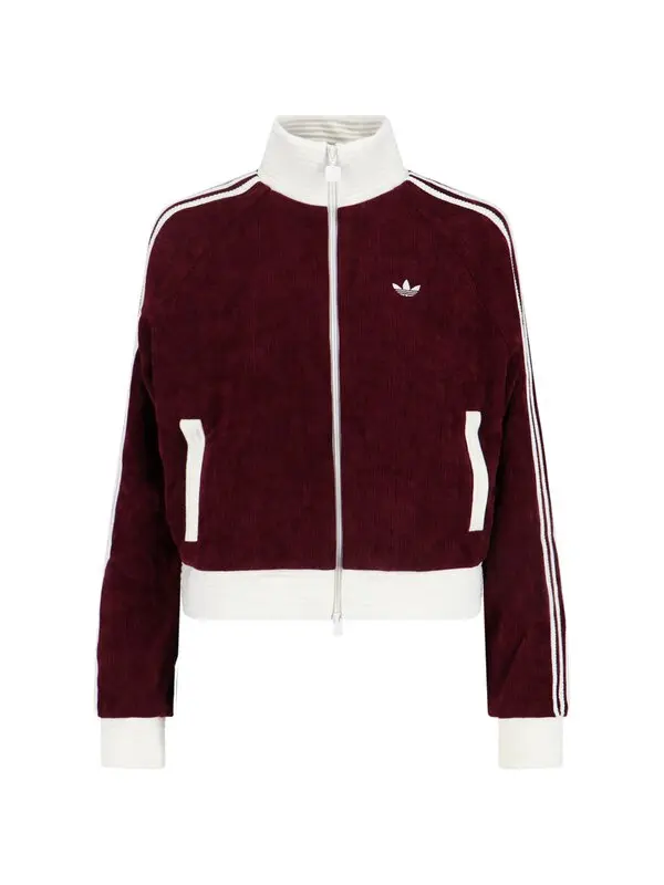 Adidas Velour Track Jacket - Red
