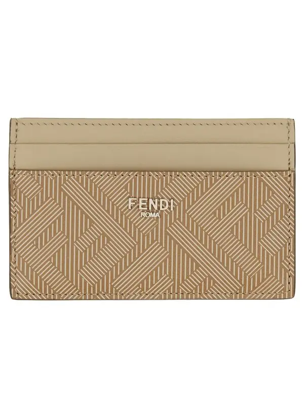 Fendi Shadow" Card Holder - Beige