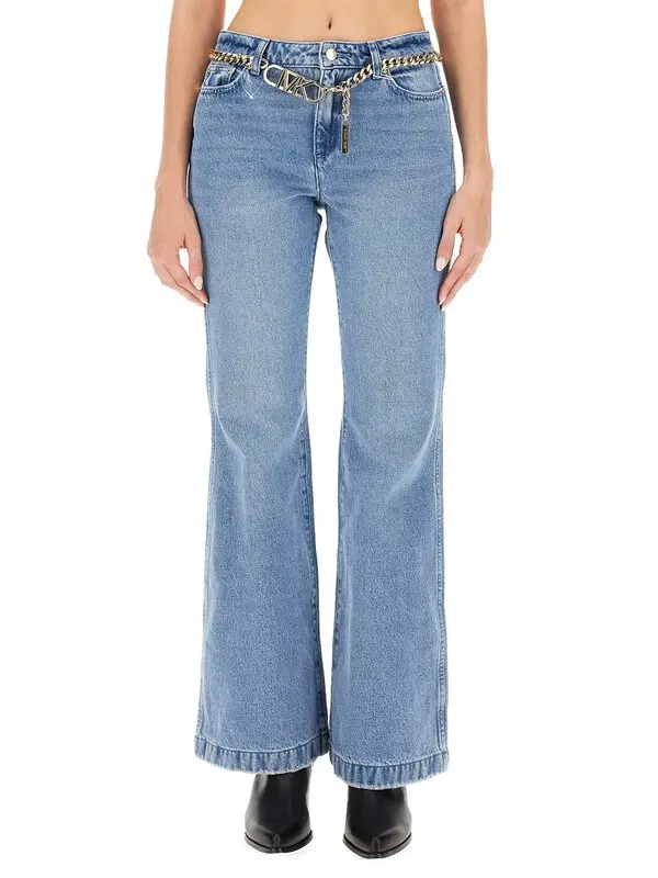 Michael Kors Flare Fit Jeans - Azure
