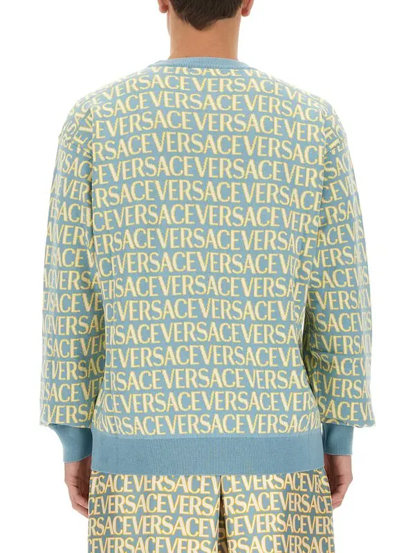 Versace Allover Logo Jersey