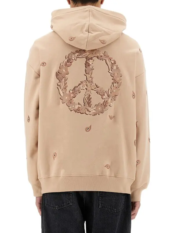 Emporio Armani Embroidered Cotton Sweatshirt