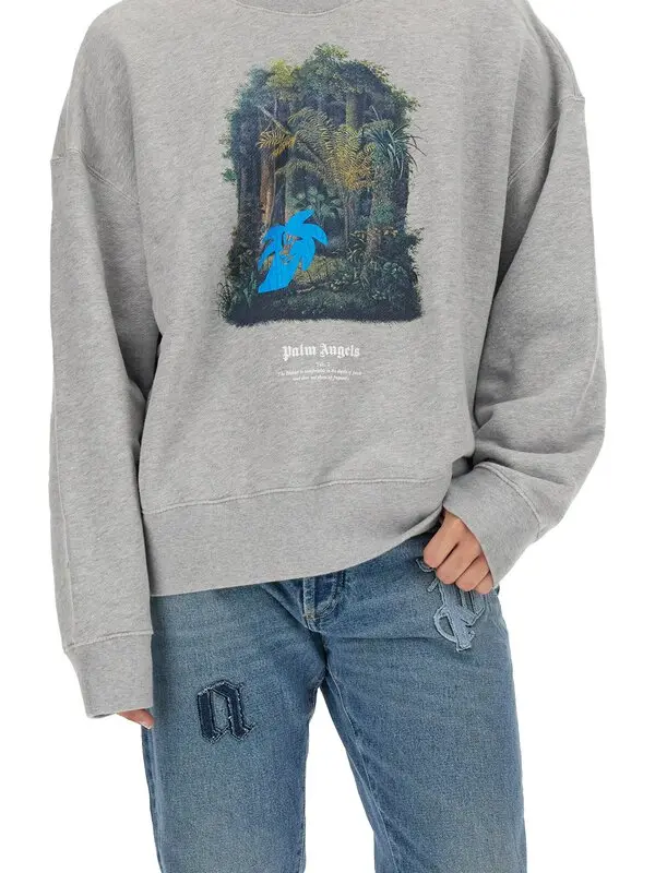 Palm Angels Hunting In The Forest Sweatshirt - Grey