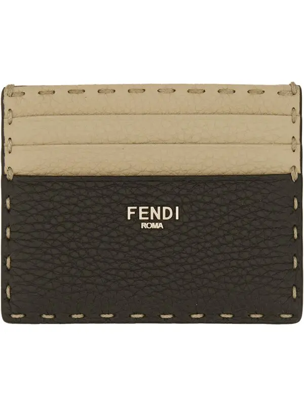Fendi Card Holder "saddlery - Beige