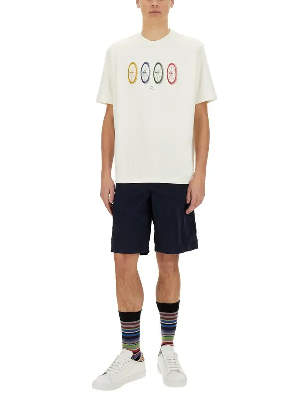 Paul Smith Bermuda Cargo Shorts - Blue