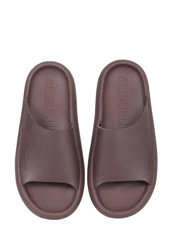 AMBUSH Rubber Slide Sandals - Brown