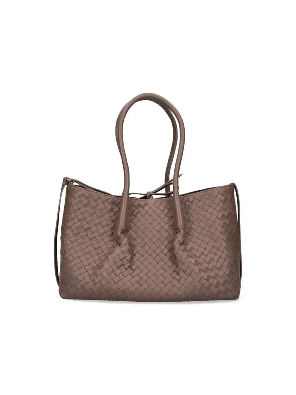 Bottega Veneta Medium Reversible "pinacoteca" Bag - Brown