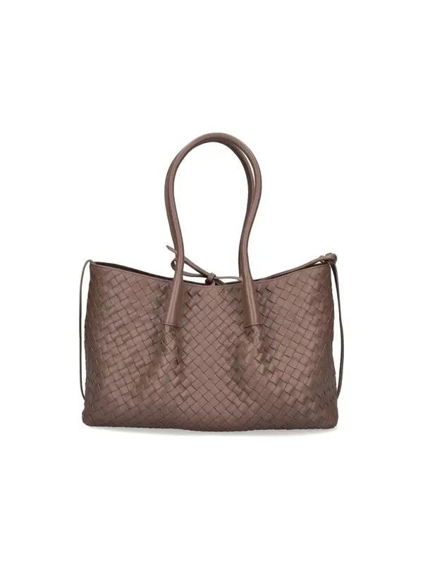 Bottega Veneta Medium Reversible "pinacoteca" Bag - Brown
