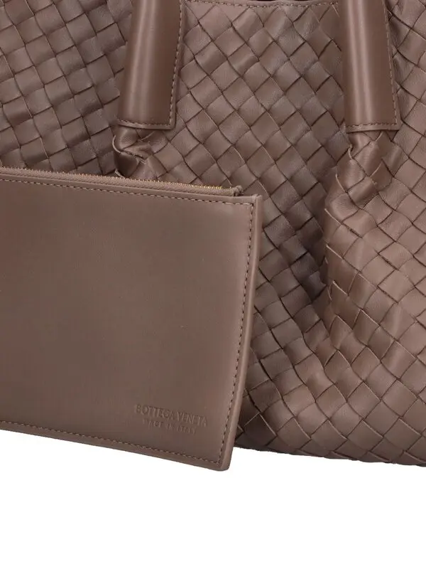 Bottega Veneta Medium Reversible "pinacoteca" Bag - Brown