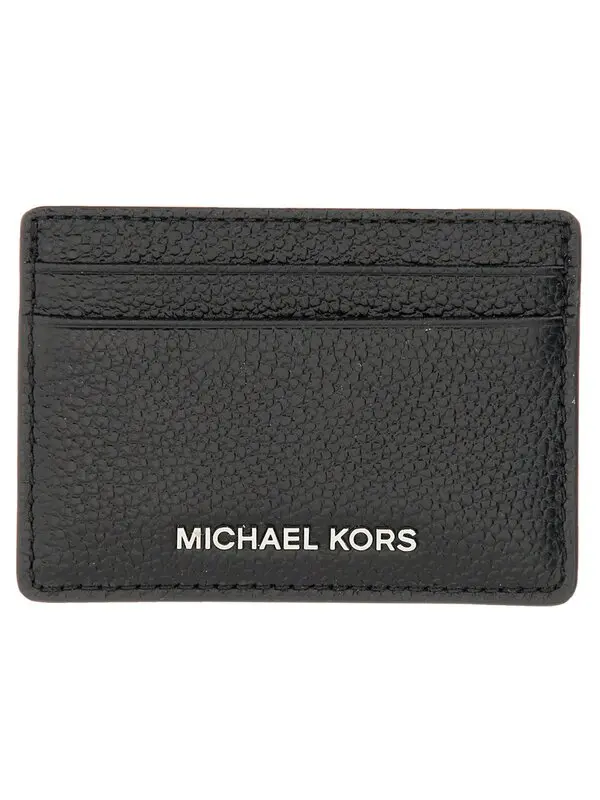 Michael Kors Leather Card Holder - Black