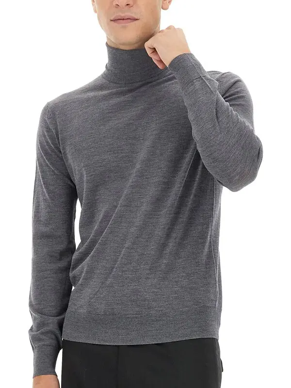 BALLANTYNE Wool Turtleneck - Grey