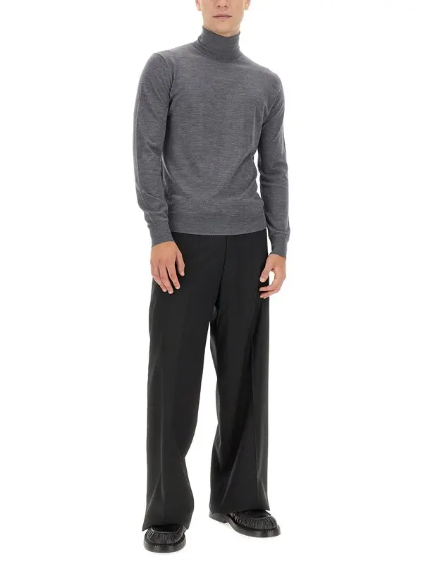 BALLANTYNE Wool Turtleneck - Grey