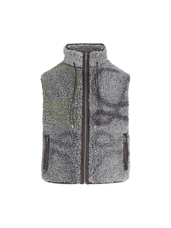Loewe Anagram Wool Vest - Gray