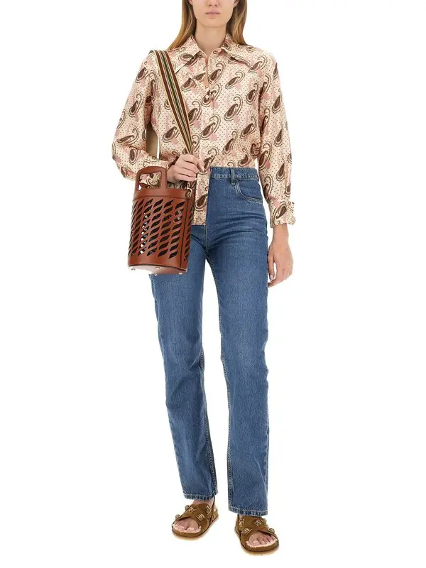 Etro Coffer Bag With Logo - Buff