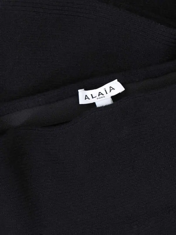 Alaïa Cashmere Midi Skirt - Black