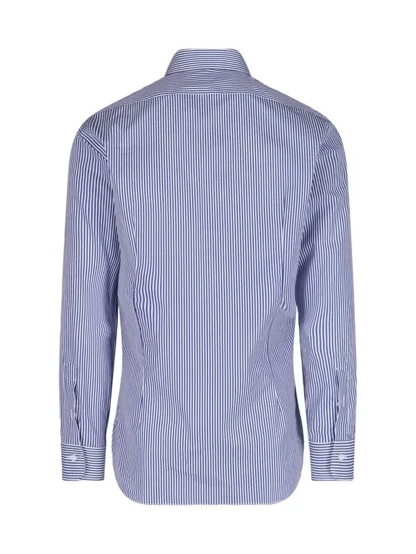 BARBA NAPOLI I' Striped Shirt - Blue
