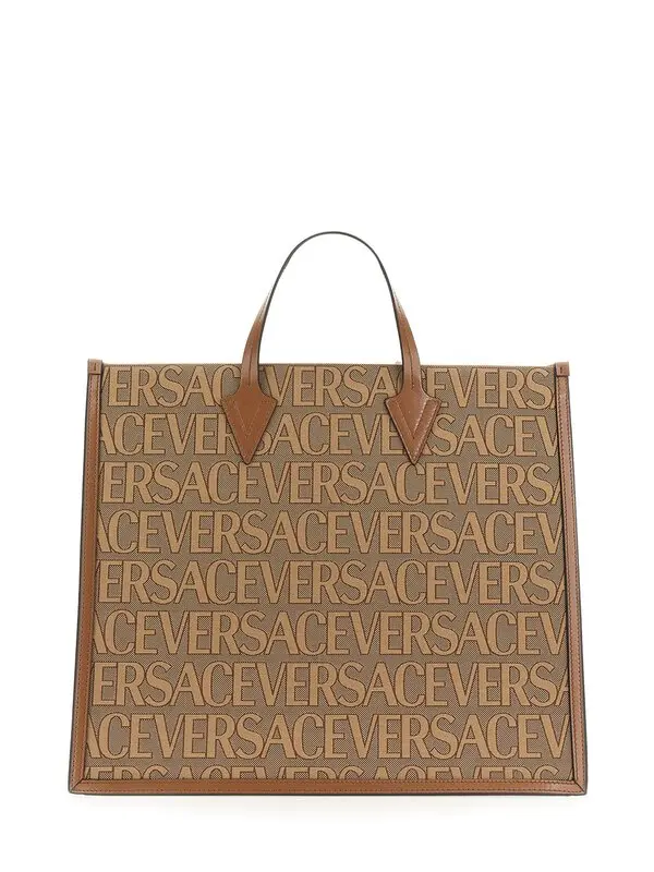 Versace Shopper Bag With Logo - Multicolour