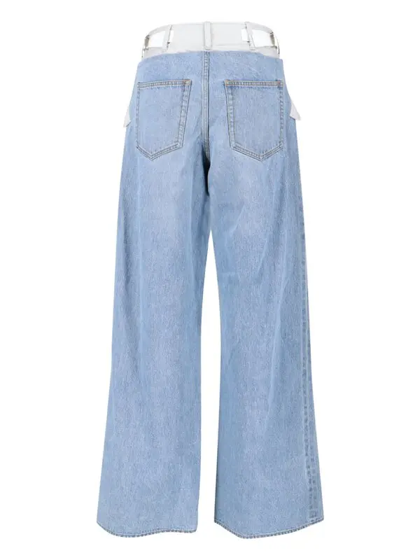 Sacai Two-tone Wide Jeans
