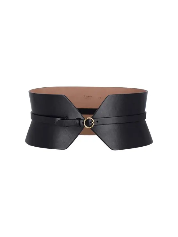 Alaïa Double Bustier Belt - Black
