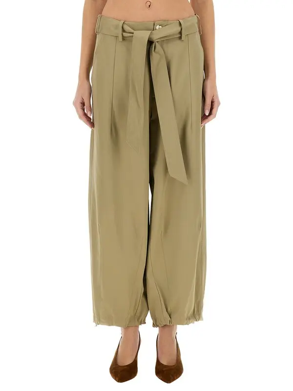 ALYSI Belted Pants - Beige