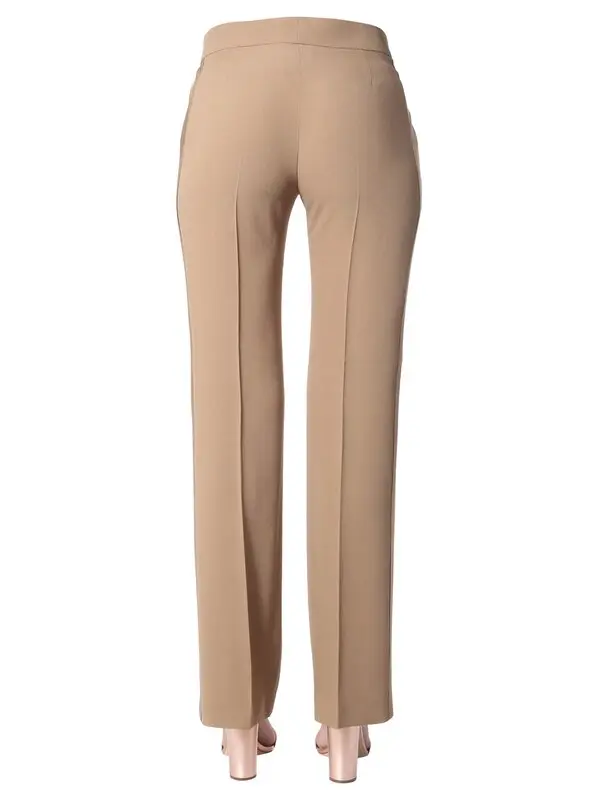 N°21 Straight Leg Pants With Side Band - Beige